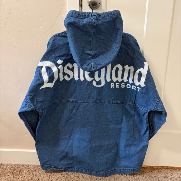 Disney | Jackets & Coats | Rare Disneyland Parks Hooded Denim Spirit ...